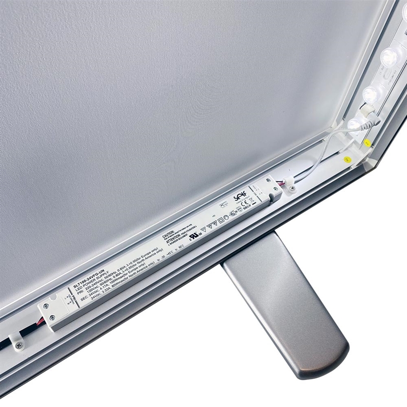 LED-Tex lysvæg, dobbeltsidet | Displaylager.dk