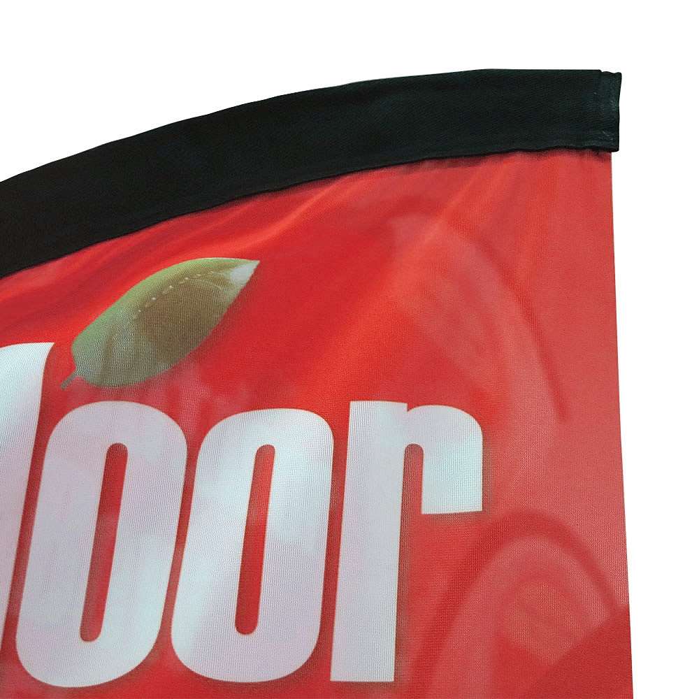 Beachflag, Outdoor Drop Flag, Large inkl. flag og Sort flag base