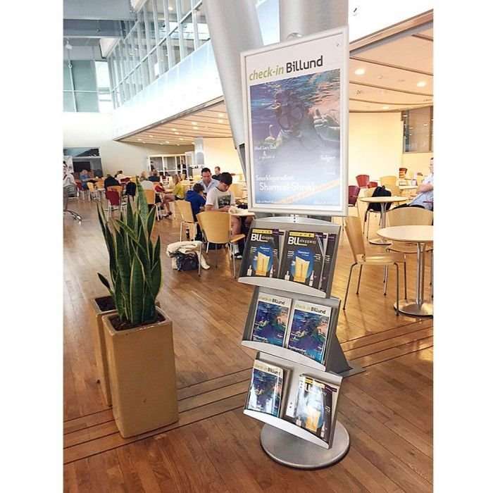 Multistander 3 Enkeltsidet - Med 2 x Stålhylder - 1x50x70cm Ramme - Se ...